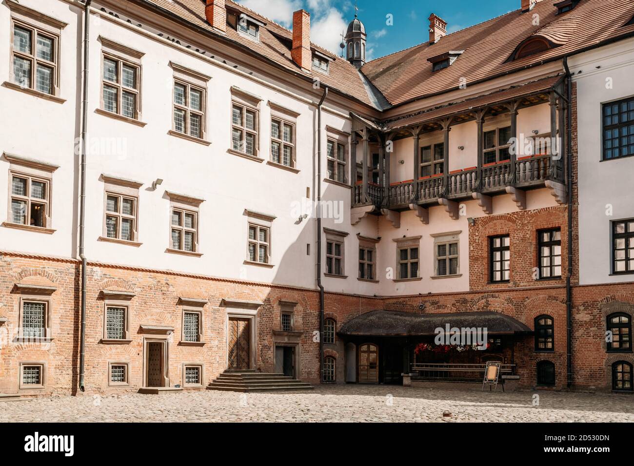 Mir, Belarus. Courtyard Of Mir Castle. Architectural Ensemble Of ...