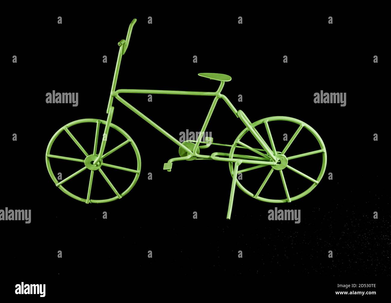 Green Ancient Bicycle Stock Photo - Alamy