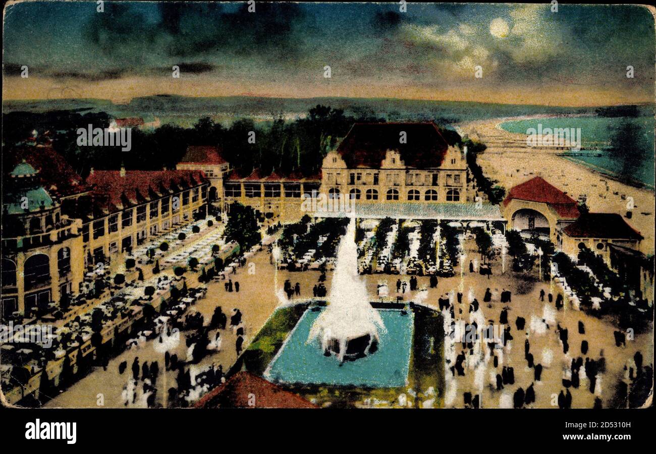 Sopot Gda?sk Zoppot Danzig, Kurhaus Panorama, Fontäne | usage worldwide ...