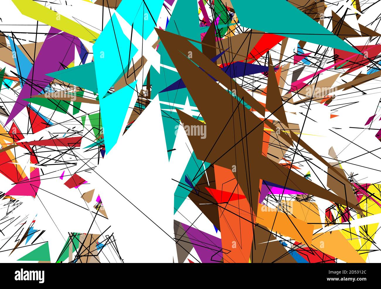 Random Chaotic Contemporary art work vector illustration. Random lines ... Random Chaotic Contemporary art work vector illustration. Random lines ...