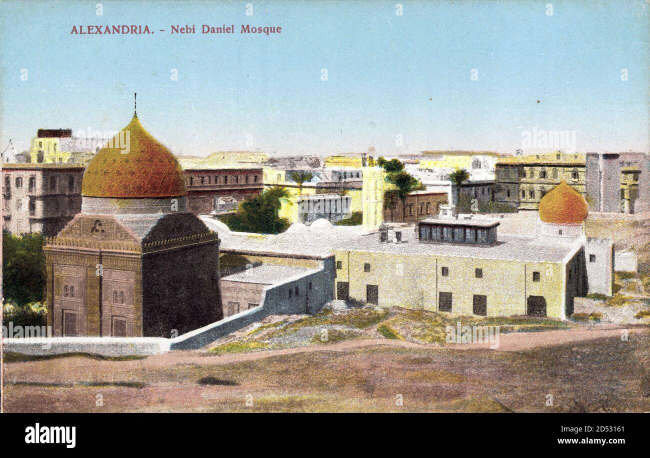 Alexandria Ägypten, Nebi Daniel Mosque, Moschee, Mosquee, Häuser ...