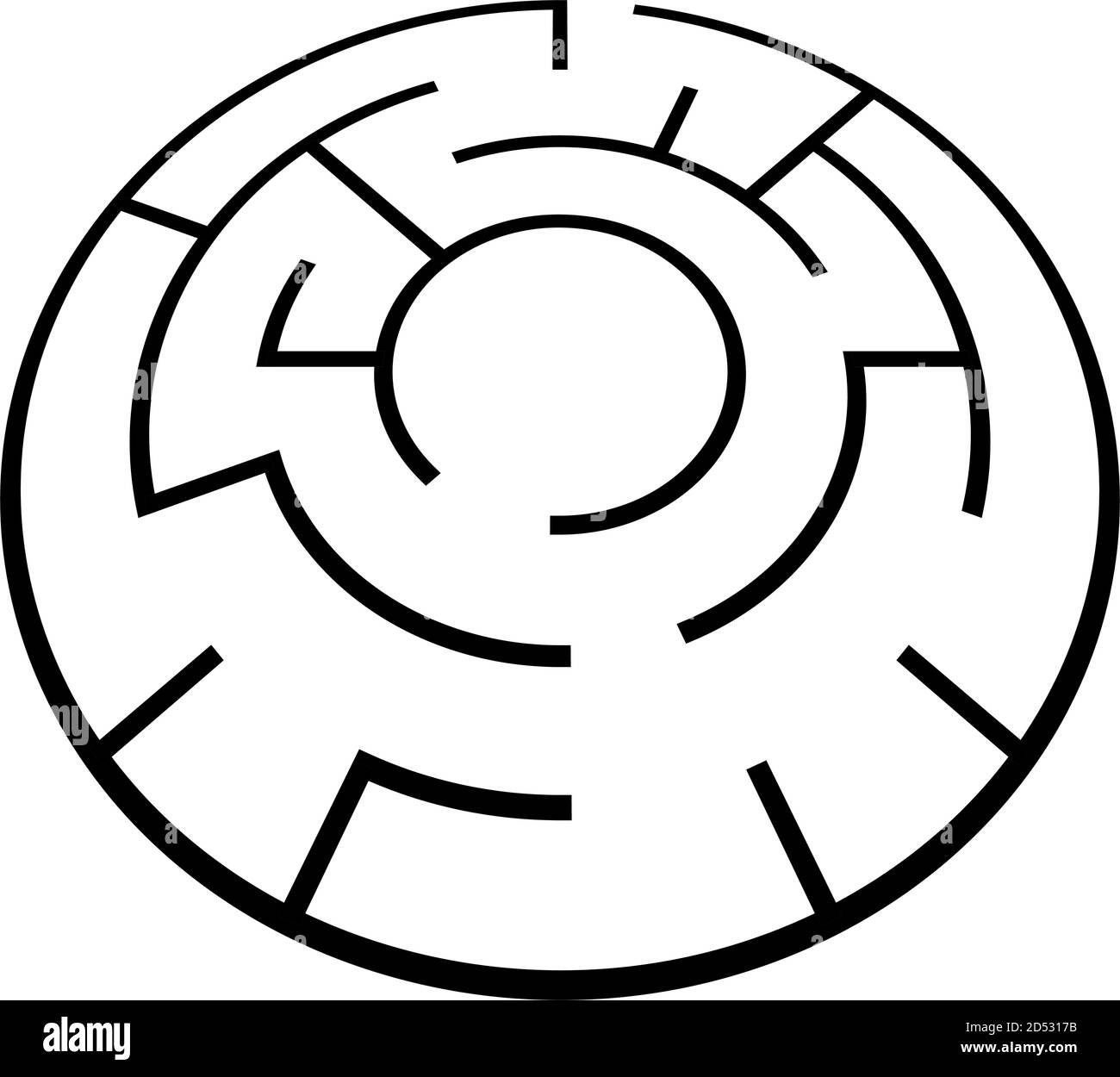 Solvable 3D maze, labyrinth, puzzle game vector illustration Stock ...