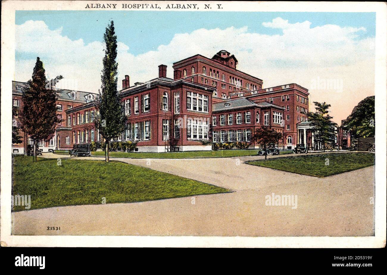 Albany New York State USA, Albany Hospital, Blick auf das Krankenhaus ...