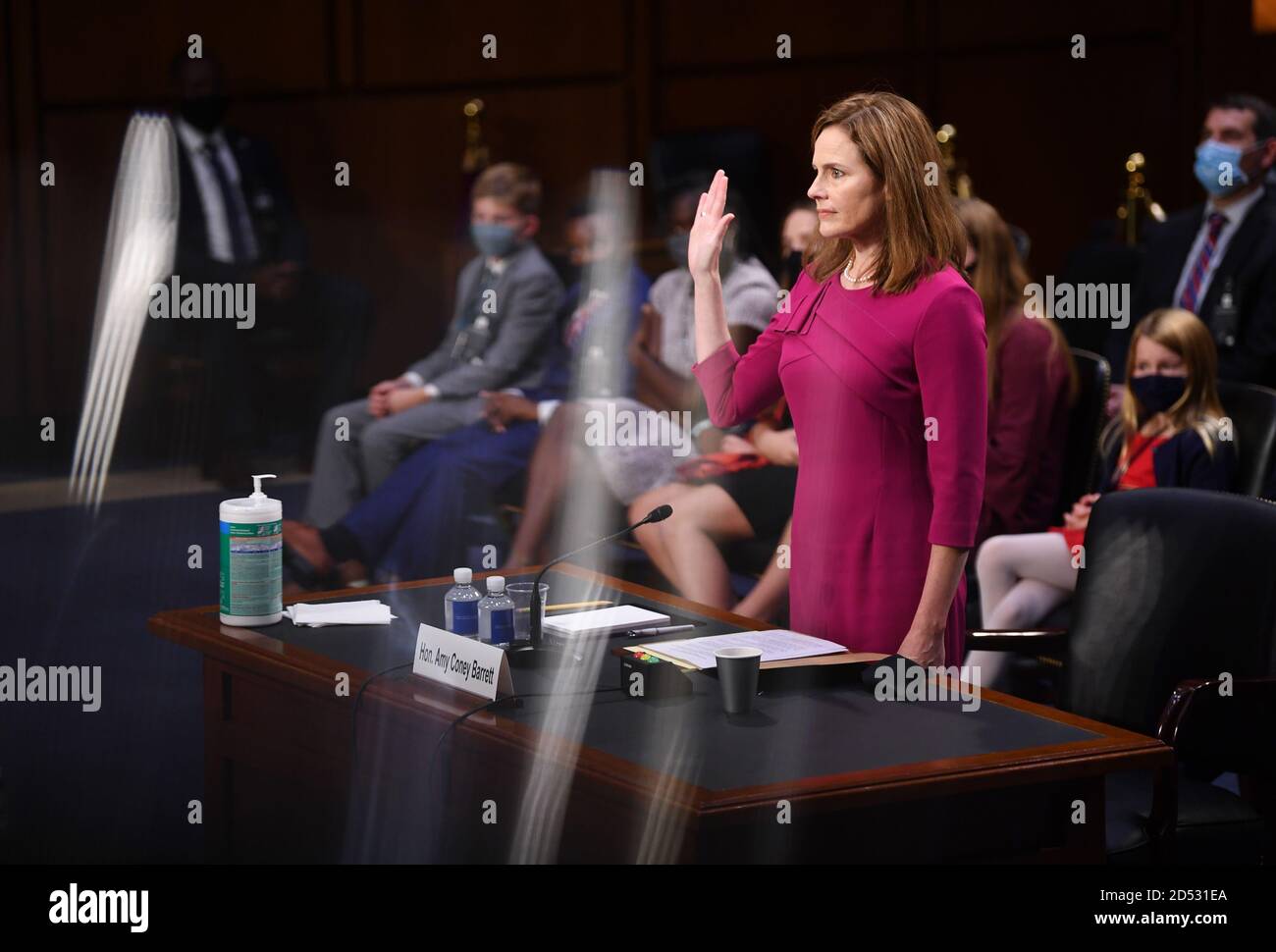 Last Four Days. 12th Oct, 2020. Judge Amy Coney Barrett is sworn in ...