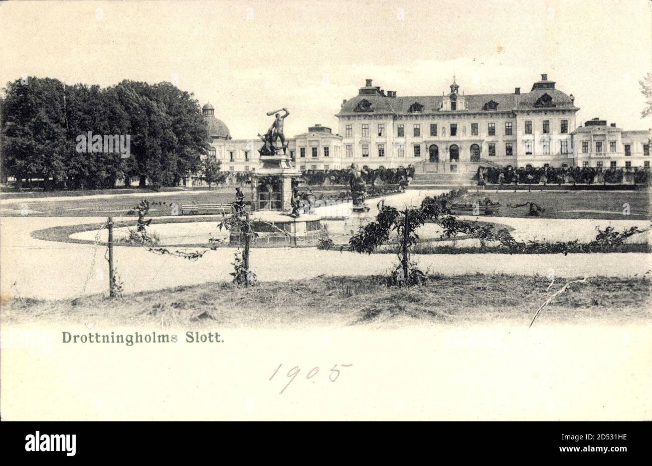Drottningsholm Schweden, Slott, Schlossansicht, Statue, Gärten | usage ...