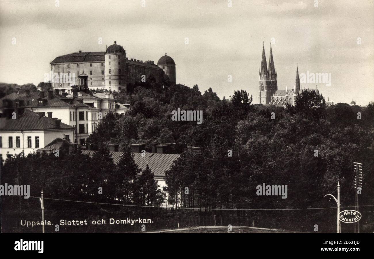 Uppsala Schweden, Slottet och Domkyrkan, Schloss, Domkirche | usage ...