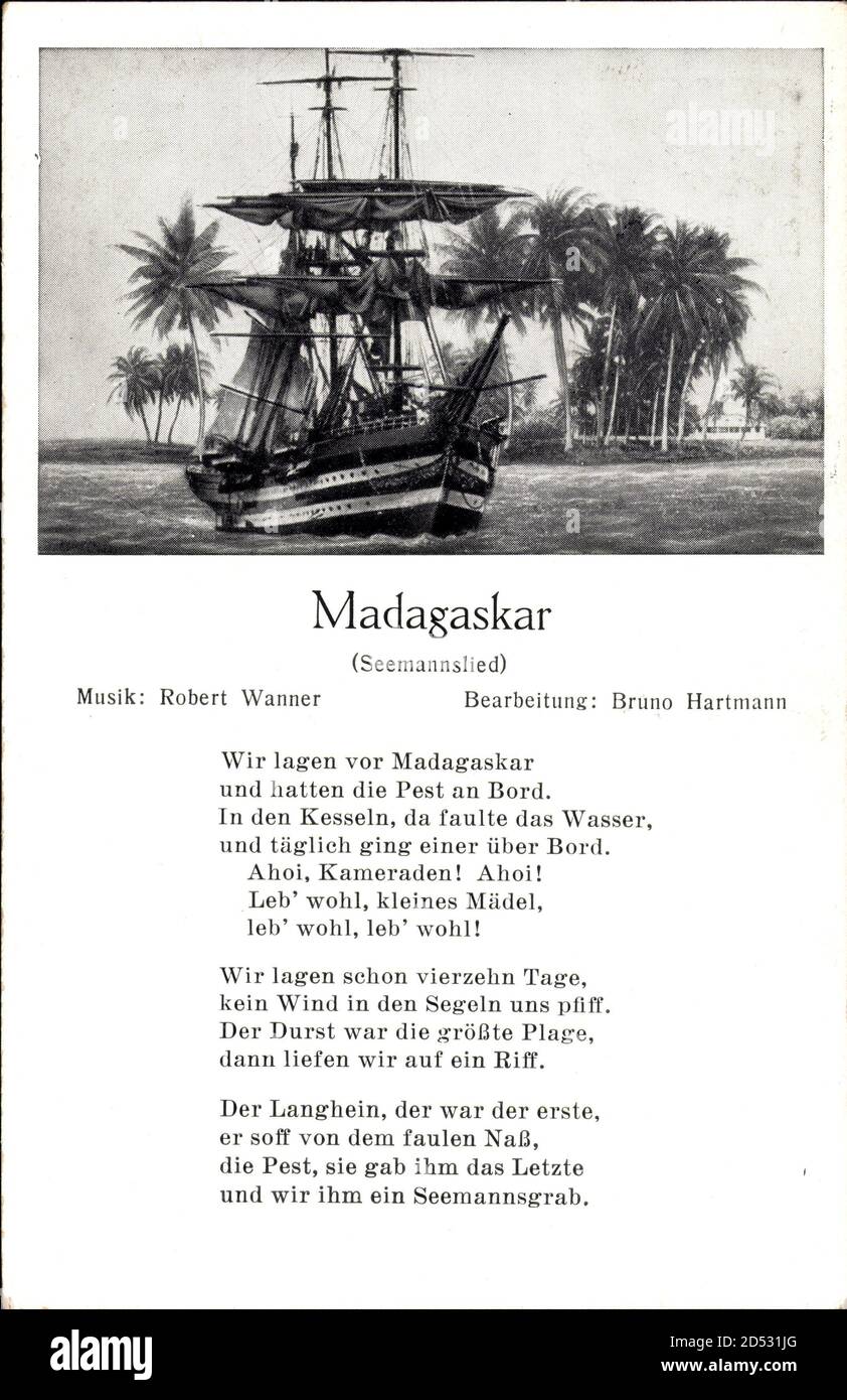 Lied Madagaskar, Robert Wanner, Bruno Hartmann | usage worldwide Stock ...
