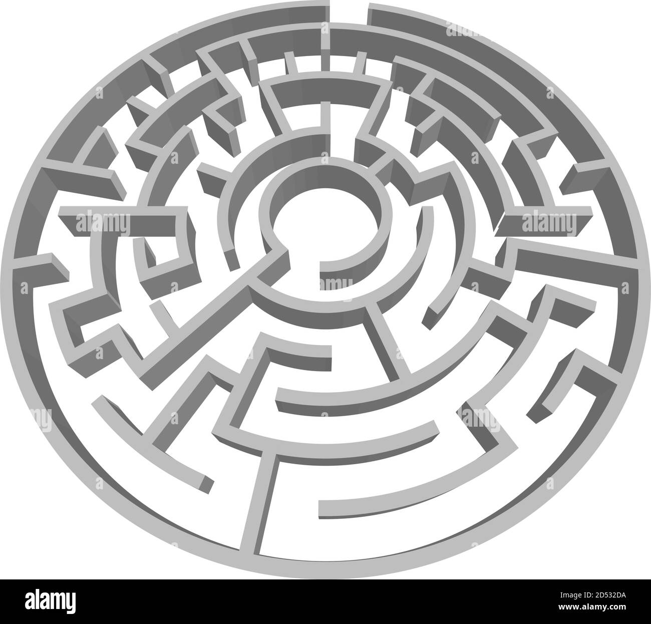 Solvable 3D maze, labyrinth, puzzle game vector illustration Stock Vector Image & Art - Alamy