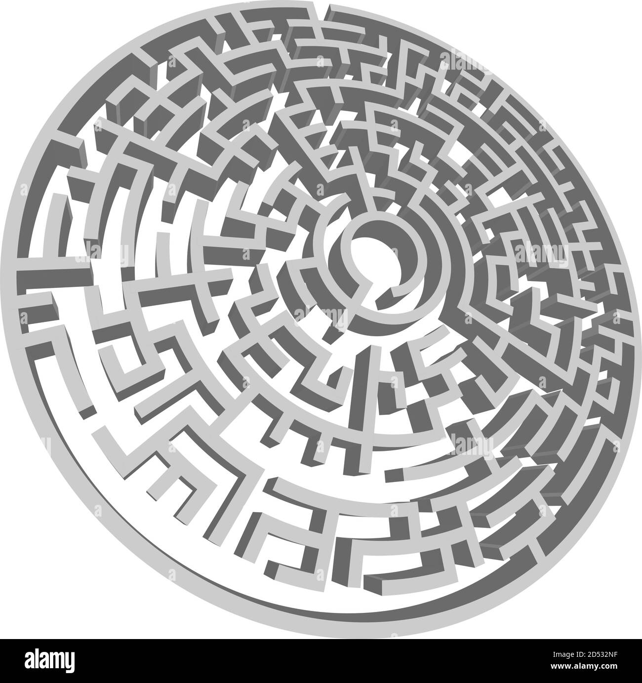 Solvable 3D maze, labyrinth, puzzle game vector illustration Stock Vector Image & Art - Alamy