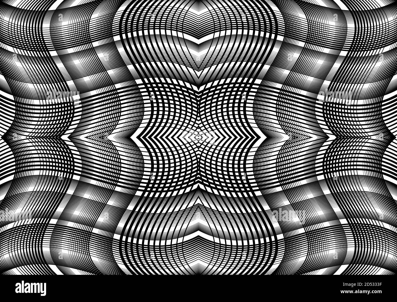 repeatable and tileable grid, mesh of zig-zag, criss-cross and wavy ...