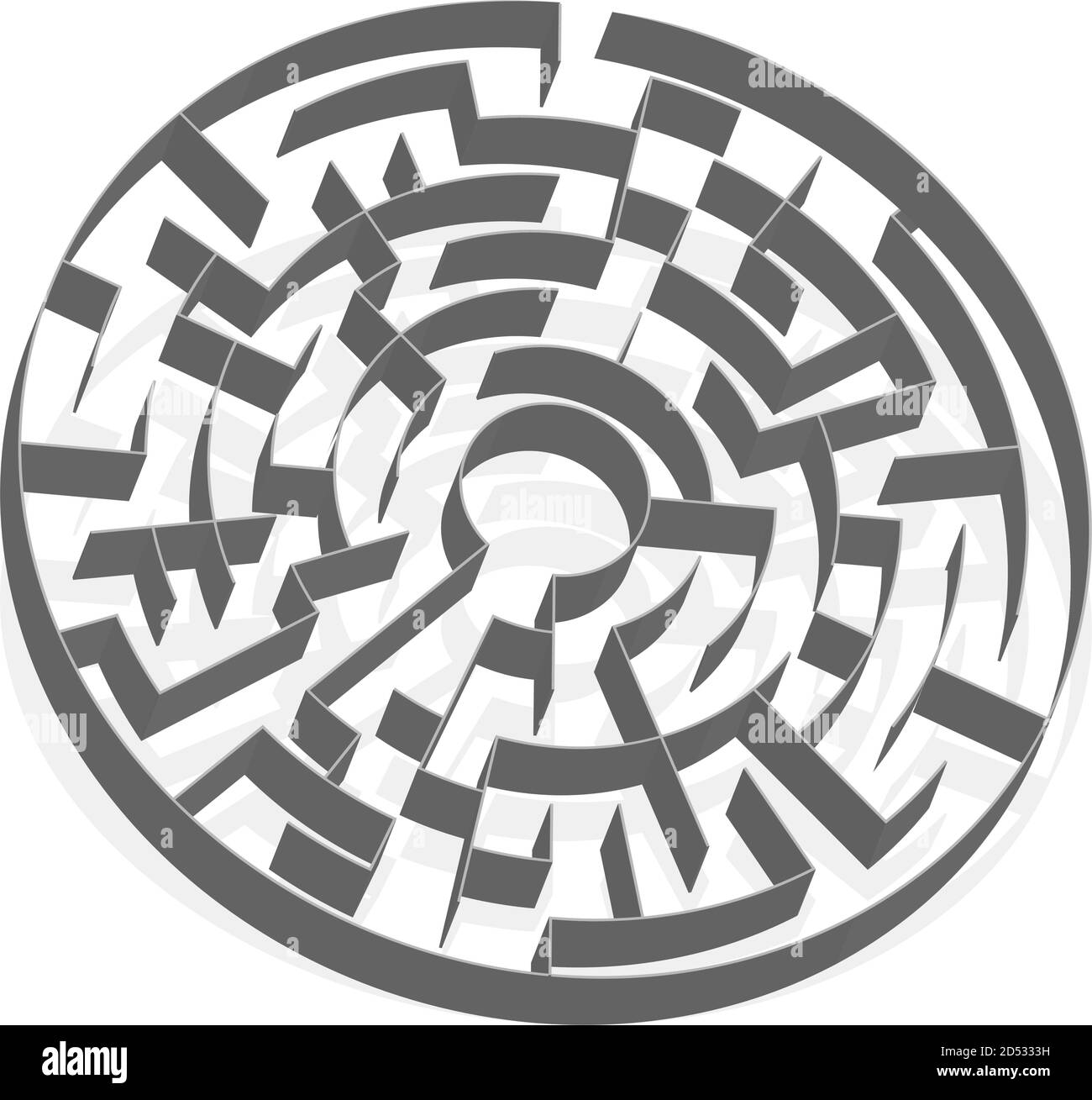 Solvable 3D Mazes, Labyrinths. Puzzle, brain teaser game Stock Vector ...