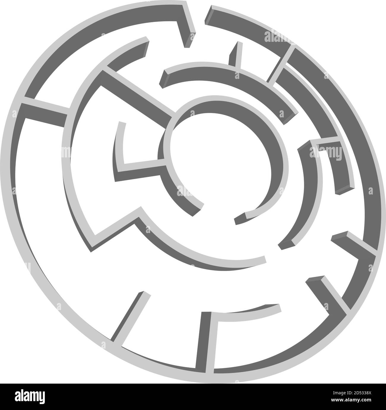 Solvable 3D maze, labyrinth, puzzle game vector illustration Stock Vector Image & Art - Alamy