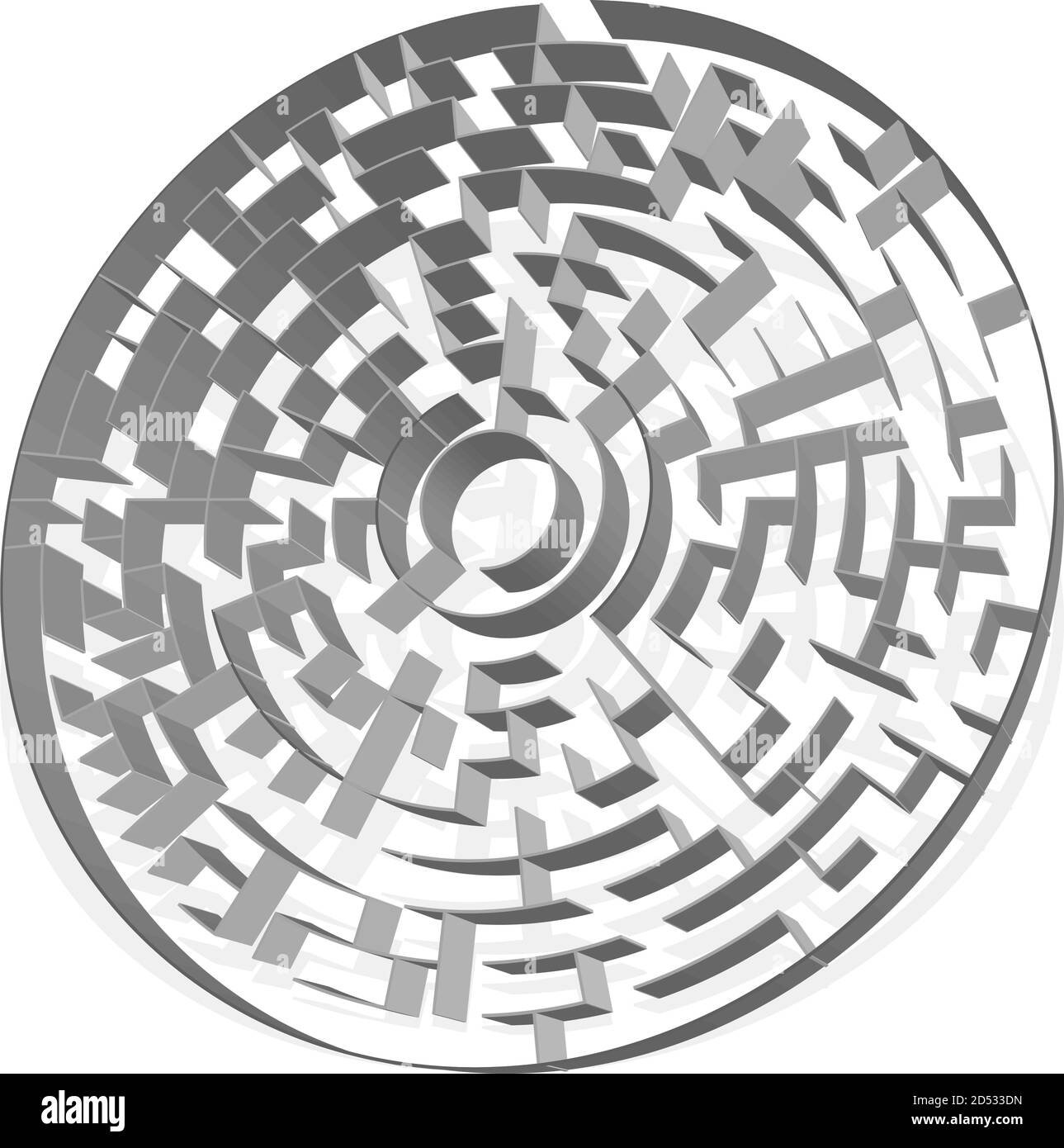 Solvable 3D Mazes, Labyrinths. Puzzle, brain teaser game Stock Vector ...