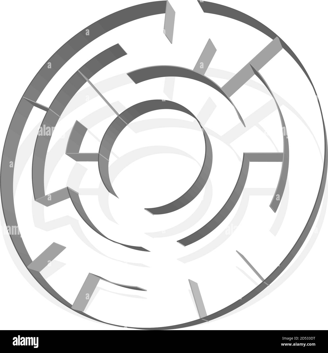 Solvable 3D Mazes, Labyrinths. Puzzle, brain teaser game Stock Vector ...