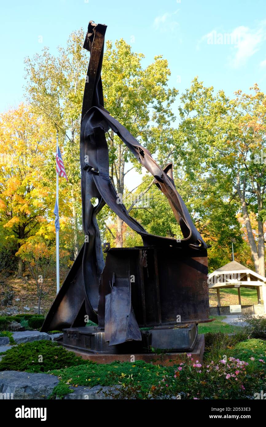 Tempered by Memory - made of twisted metal taken from the World Trade ...