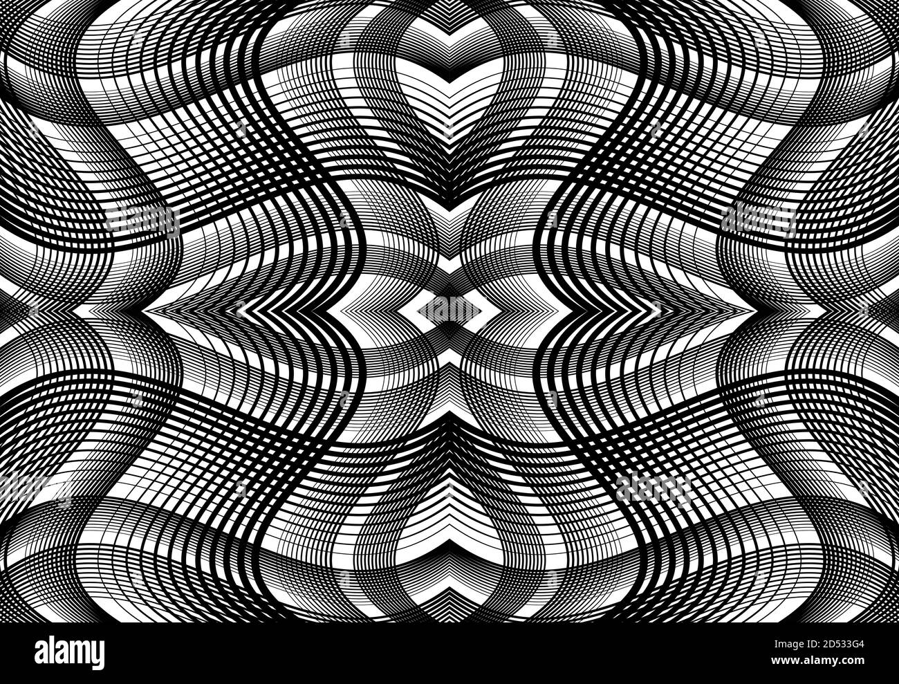 repeatable and tileable grid, mesh of zig-zag, criss-cross and wavy ...