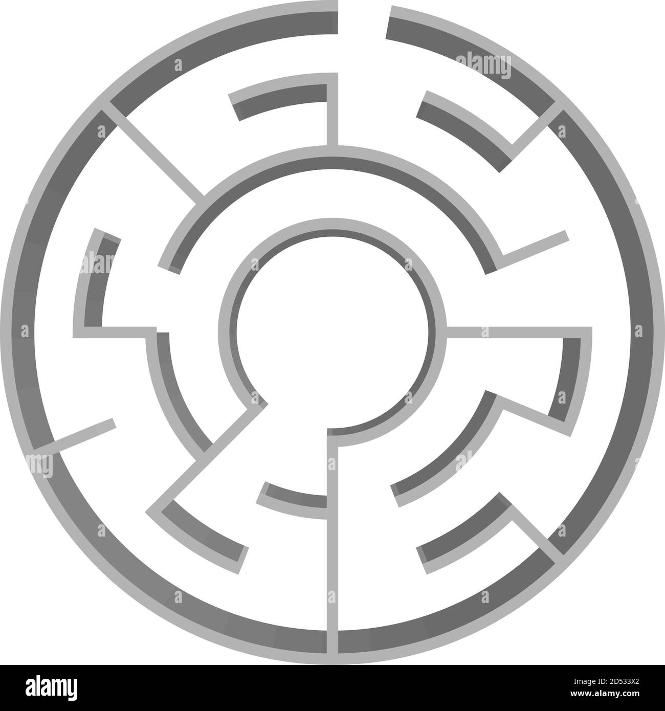 Solvable 3D maze, labyrinth, puzzle game vector illustration Stock Vector Image & Art - Alamy