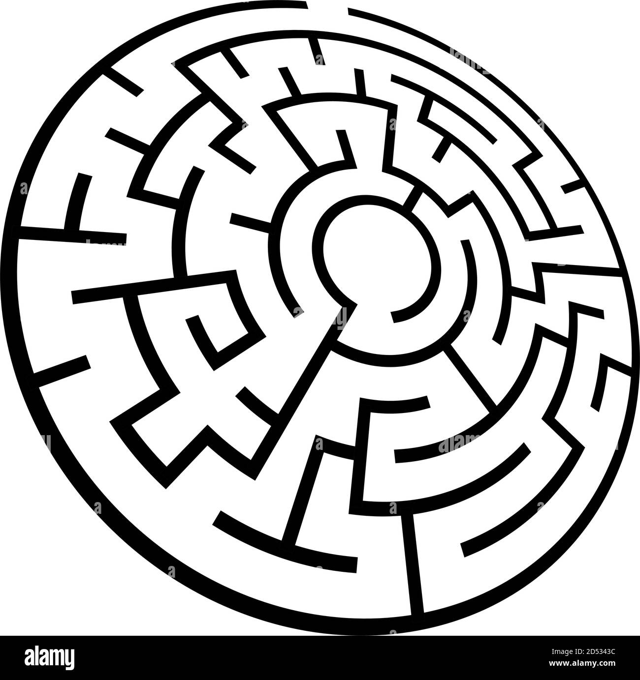 Solvable 3D maze, labyrinth, puzzle game vector illustration Stock ...