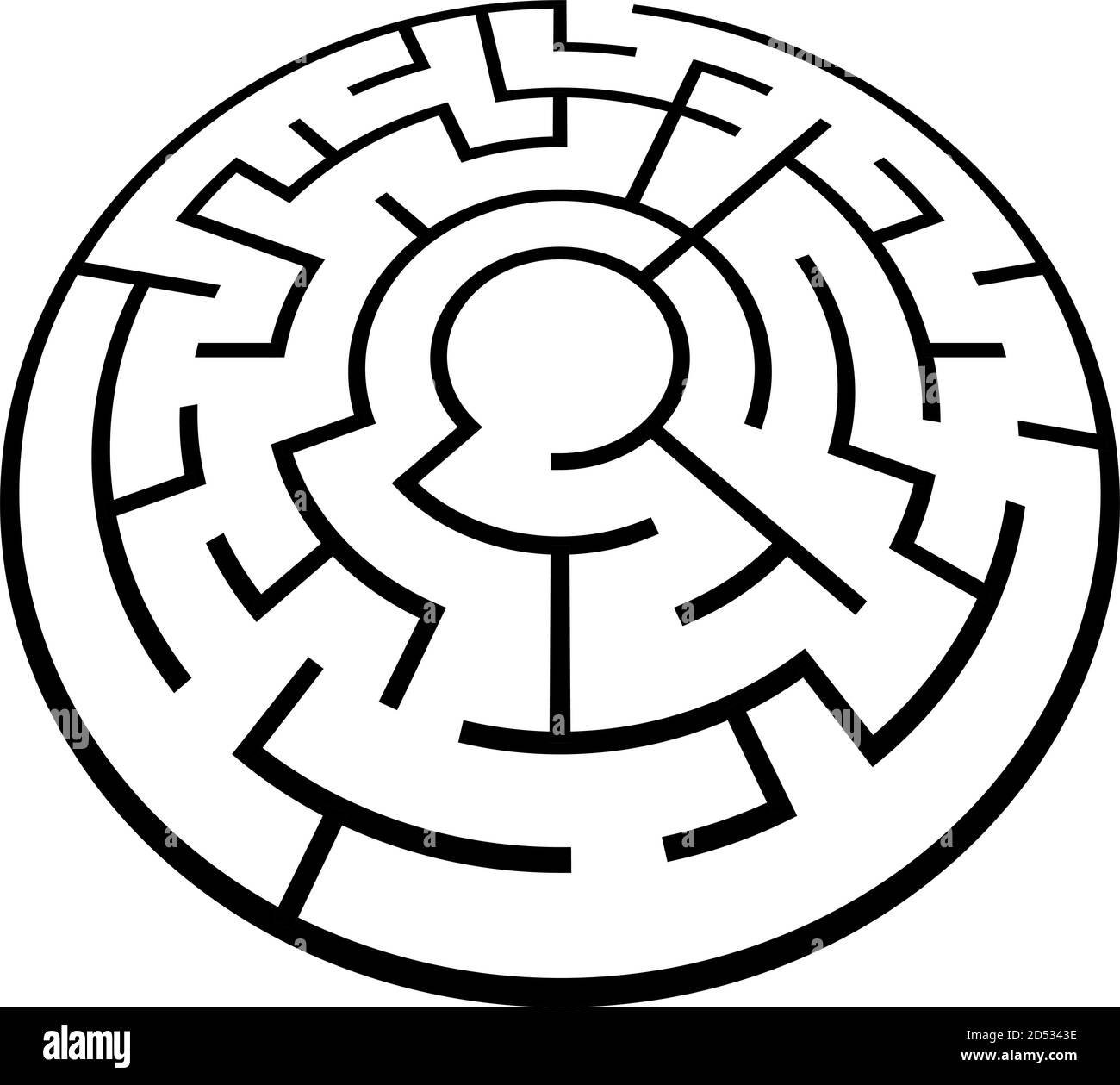 Solvable 3D maze, labyrinth, puzzle game vector illustration Stock ...