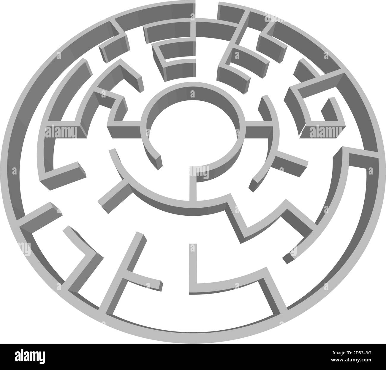 Solvable 3D maze, labyrinth, puzzle game vector illustration Stock ...
