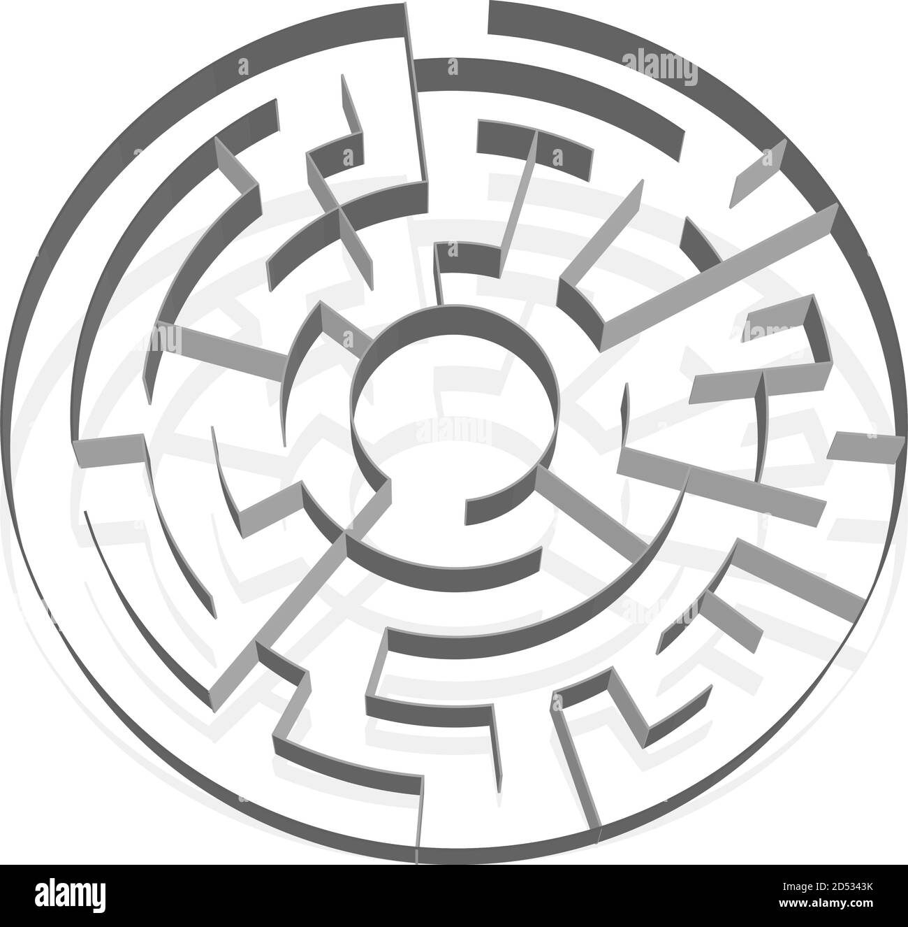 Solvable 3D Mazes, Labyrinths. Puzzle, brain teaser game Stock Vector ...