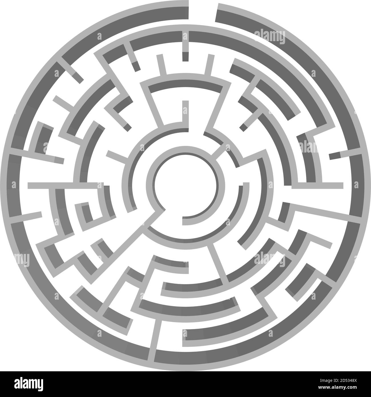 Solvable 3D maze, labyrinth, puzzle game vector illustration Stock ...