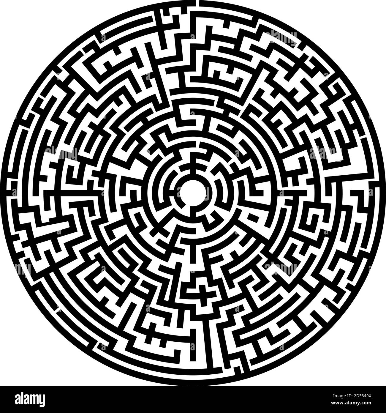 Solvable 3D maze, labyrinth, puzzle game vector illustration Stock ...