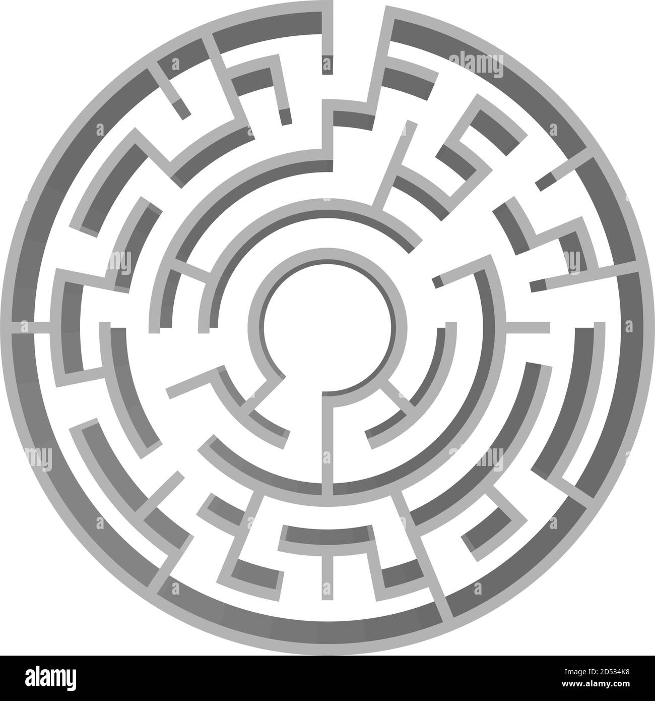 Solvable 3D maze, labyrinth, puzzle game vector illustration Stock ...