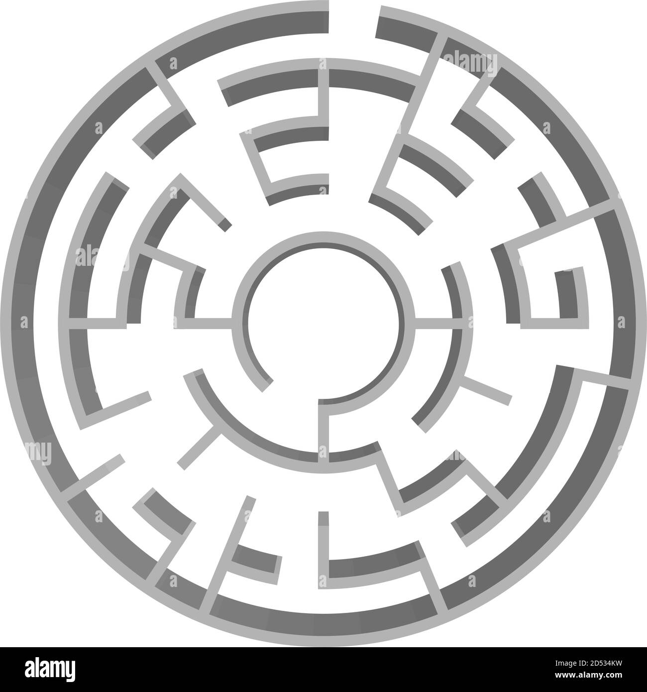 Solvable 3D maze, labyrinth, puzzle game vector illustration Stock ...