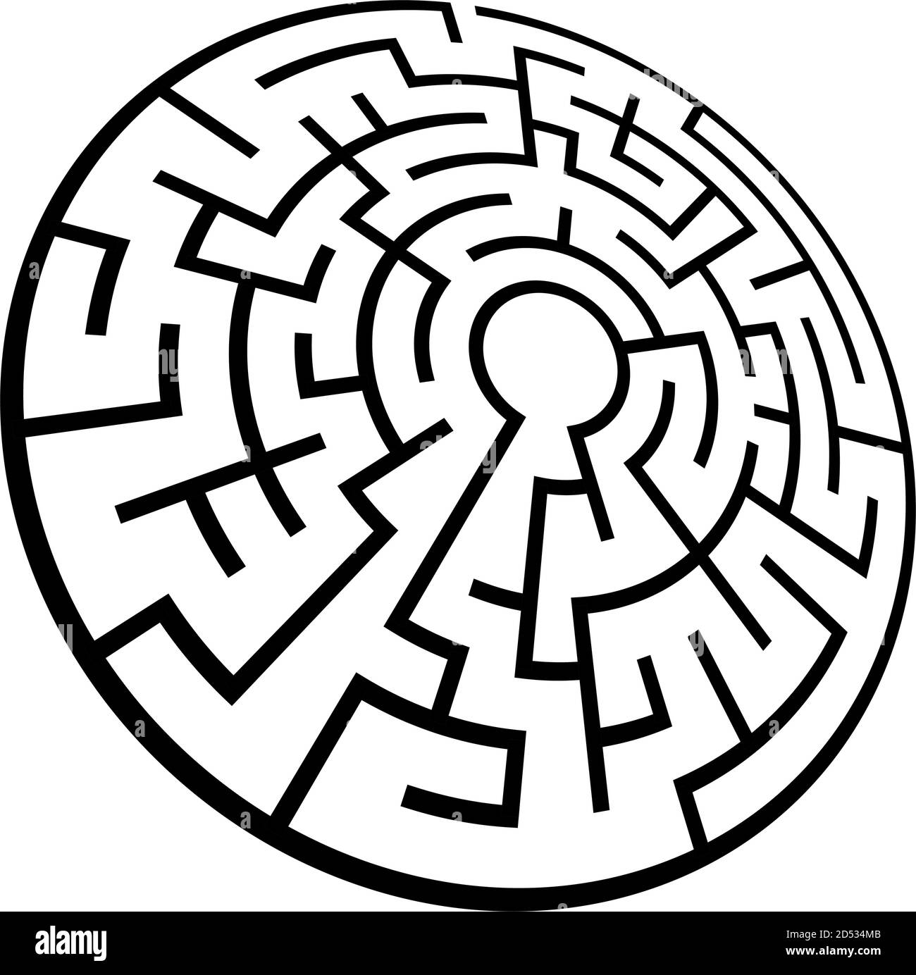 Solvable 3D maze, labyrinth, puzzle game vector illustration Stock ...