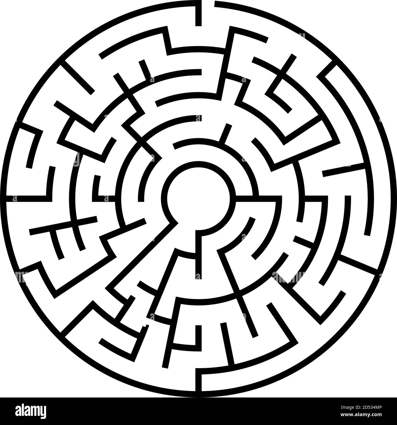 Solvable 3D maze, labyrinth, puzzle game vector illustration Stock ...