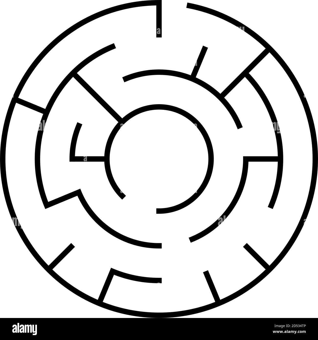 Solvable 3D maze, labyrinth, puzzle game vector illustration Stock ...