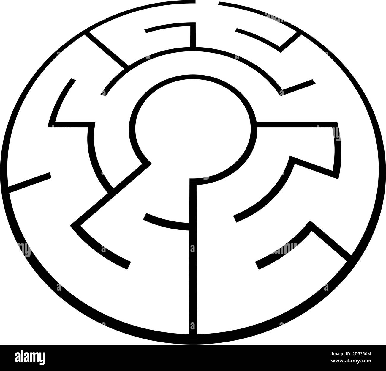 Solvable 3D maze, labyrinth, puzzle game vector illustration Stock ...