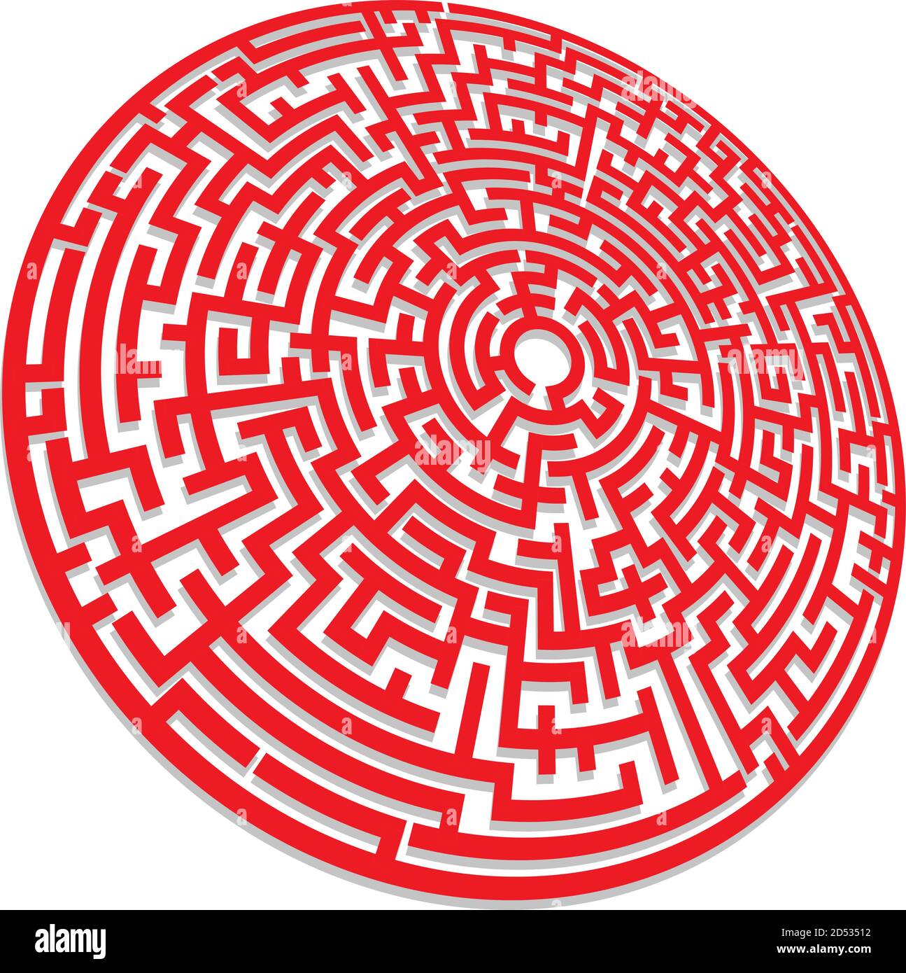 Solvable 3D maze, labyrinth, puzzle game vector illustration Stock ...
