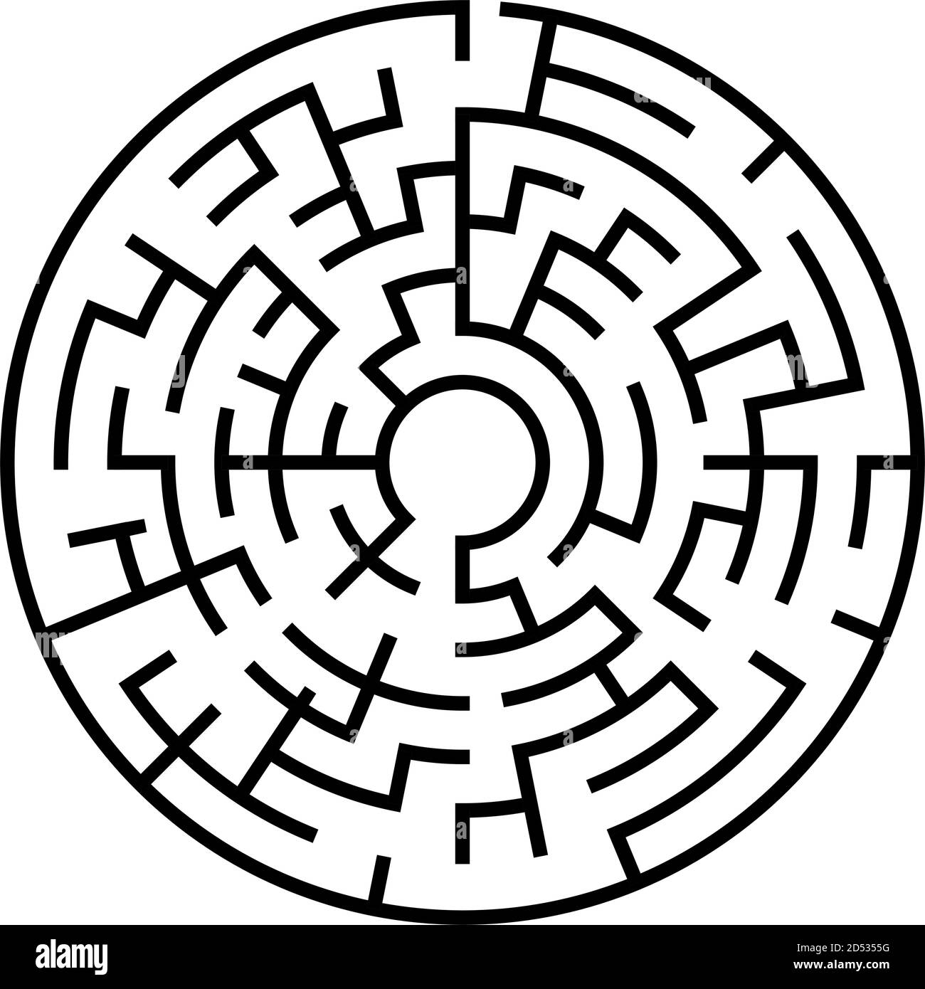 Solvable 3D maze, labyrinth, puzzle game vector illustration Stock ...