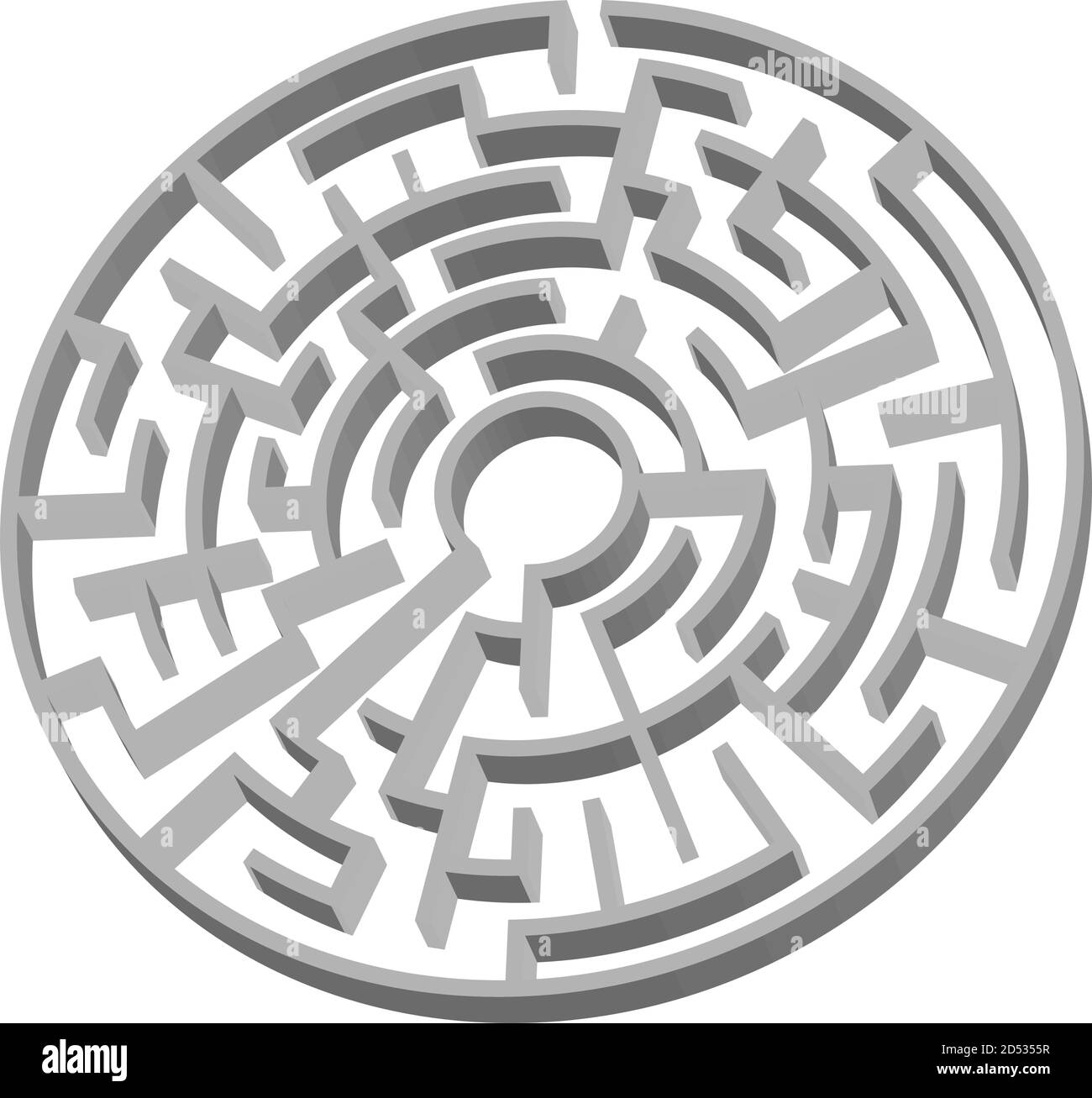 Solvable 3D maze, labyrinth, puzzle game vector illustration Stock Vector Image & Art - Alamy