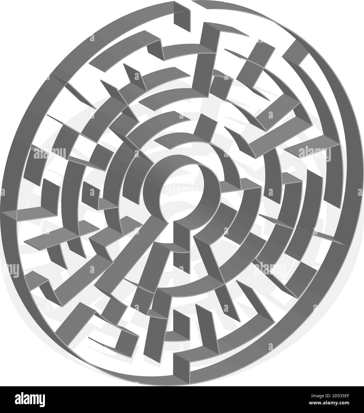 Solvable 3D Mazes, Labyrinths. Puzzle, brain teaser game Stock Vector ...