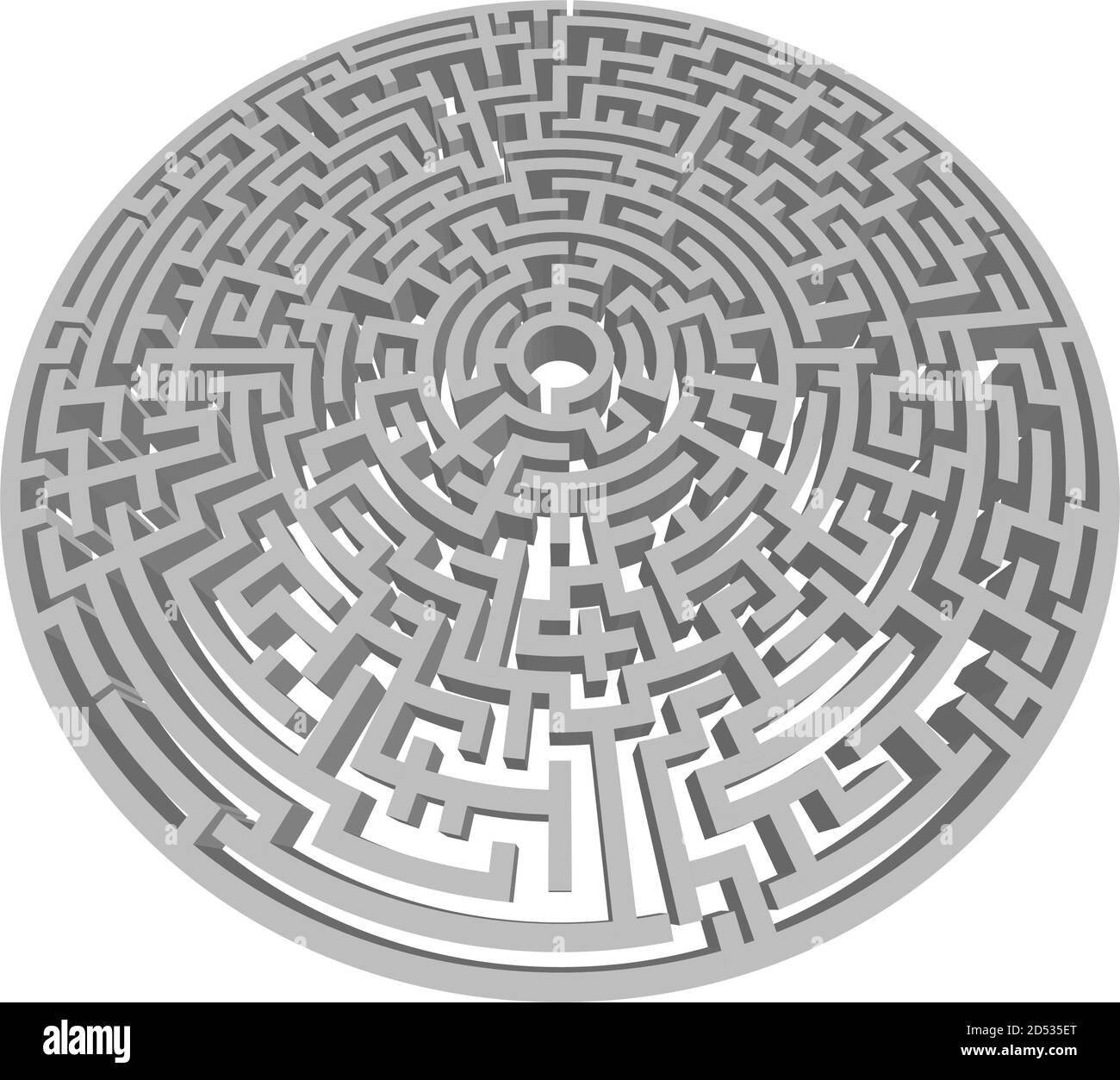 Solvable 3D maze, labyrinth, puzzle game vector illustration Stock ...