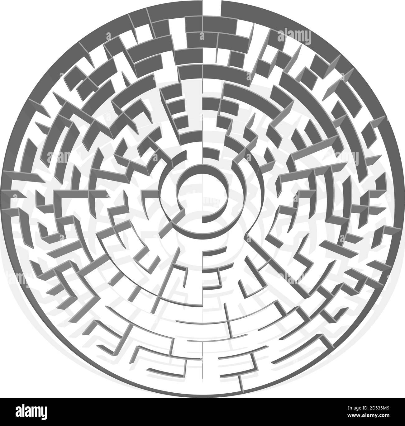 Solvable 3D Mazes, Labyrinths. Puzzle, brain teaser game Stock Vector ...