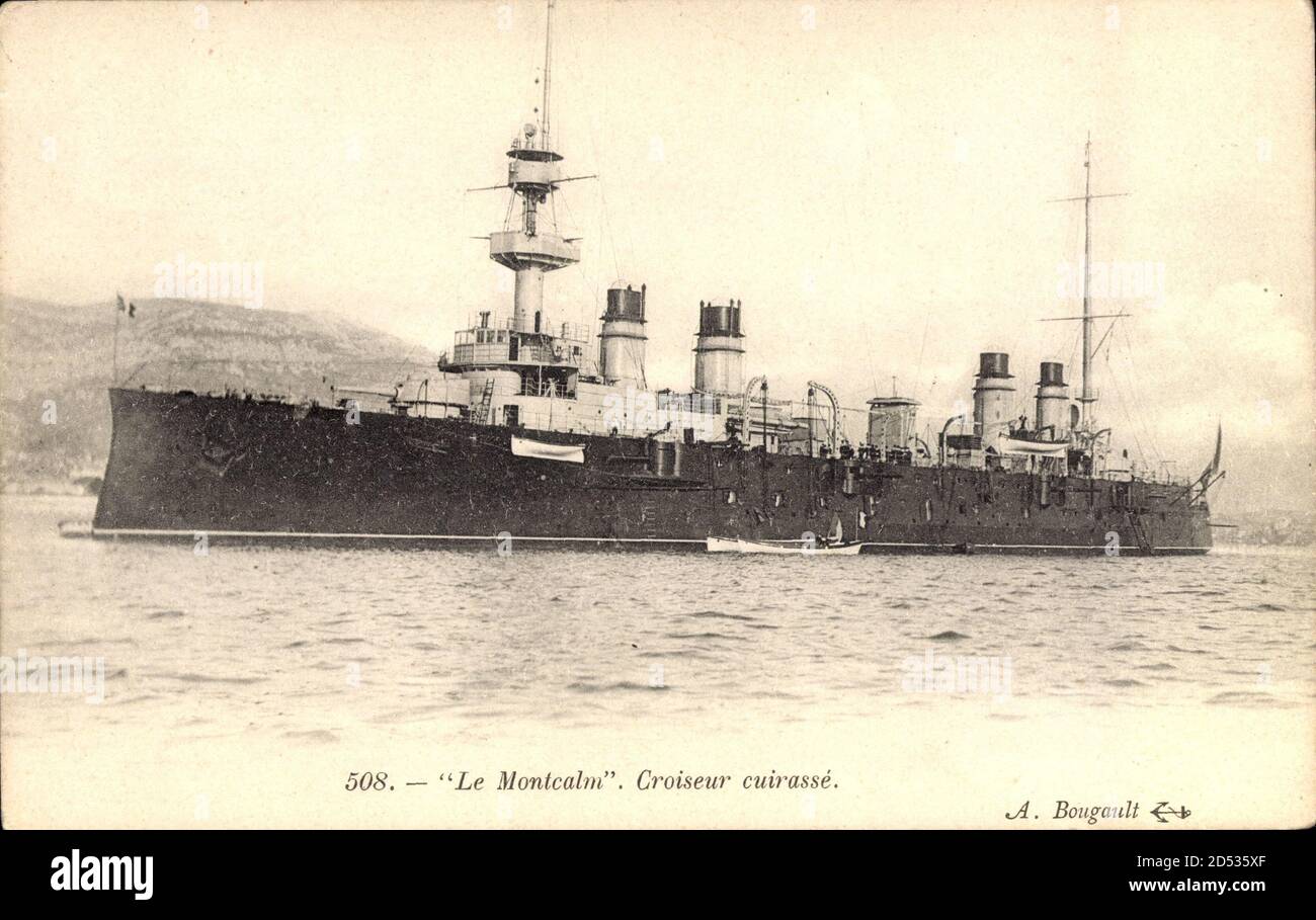 Französisches Kriegsschiff, Le Montcalm, Croiseur cuirassé | usage ...