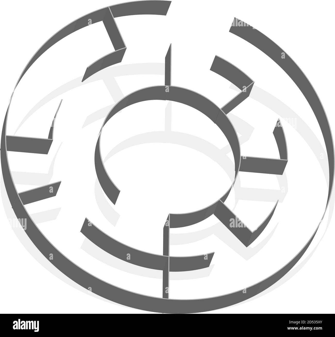 Solvable 3D Mazes, Labyrinths. Puzzle, brain teaser game Stock Vector ...