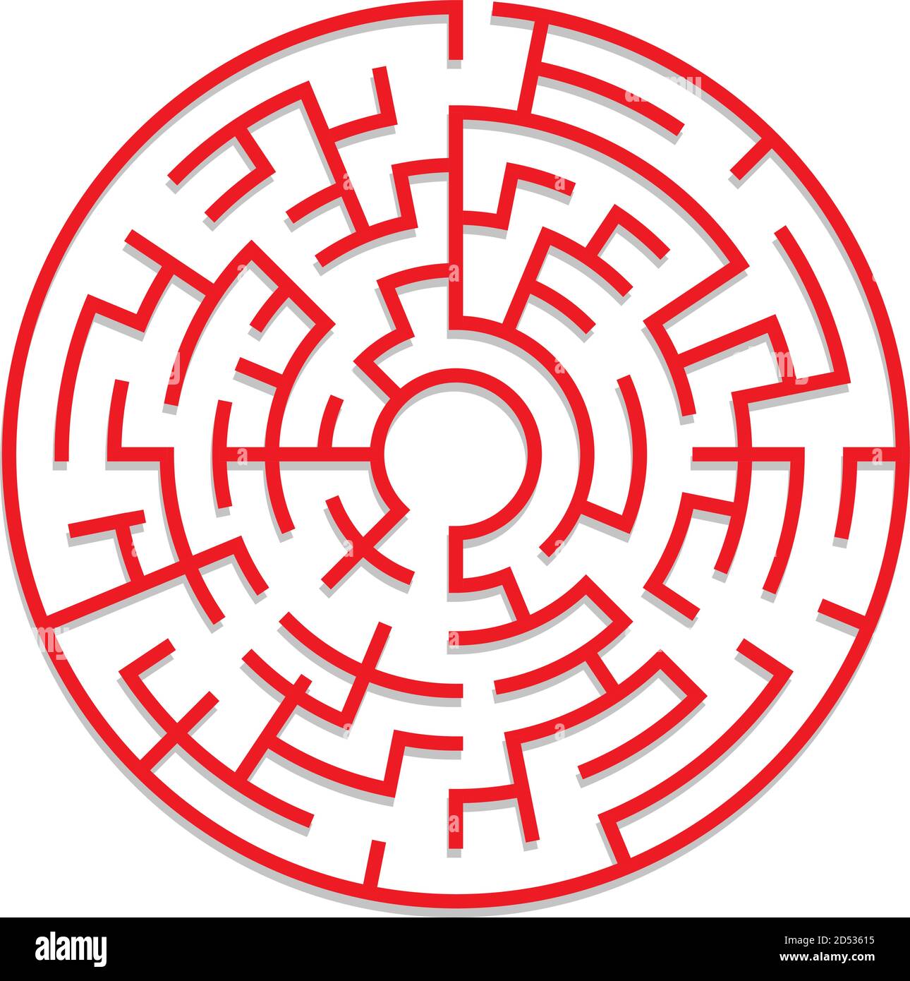 Solvable 3D maze, labyrinth, puzzle game vector illustration Stock Vector Image & Art - Alamy