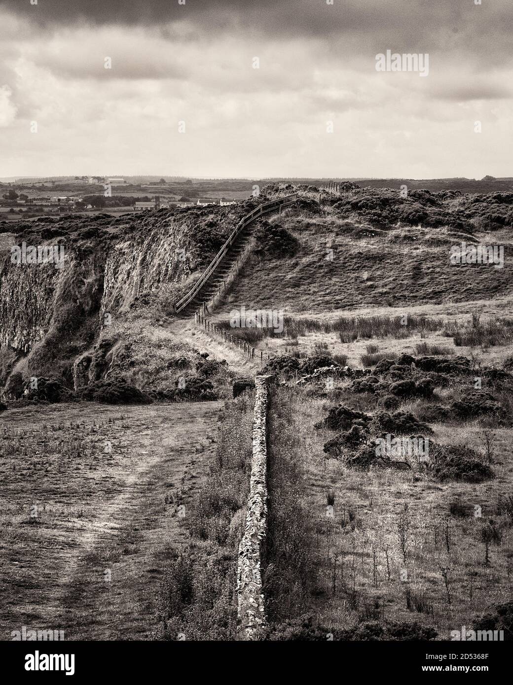 Coastal Pathway, Antrim Coast, Northern Ireland, UK Stock Photo - Alamy