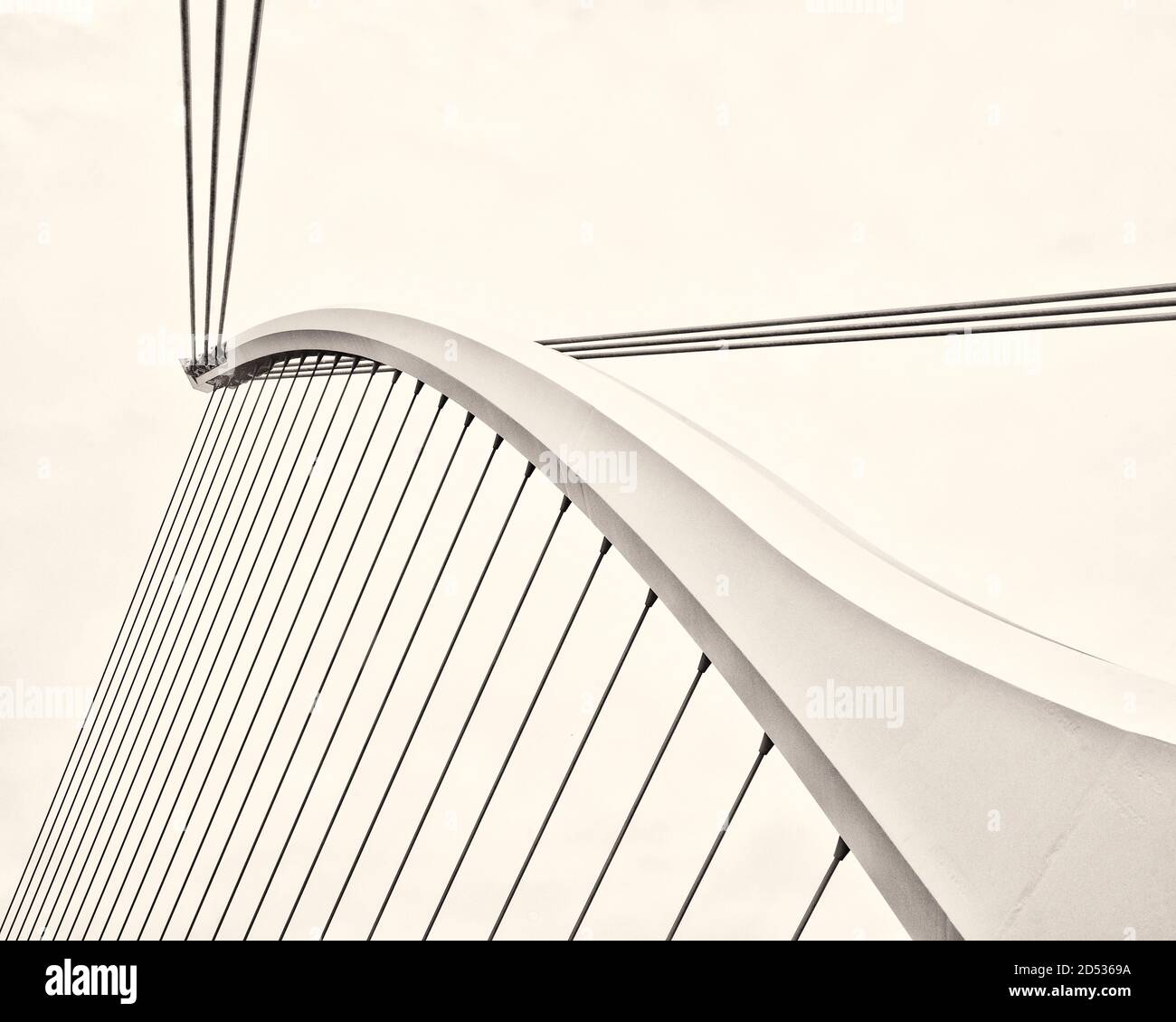 Bridge Detail, Samuel Beckett Bridge, Dublin, Ireland Stock Photo - Alamy