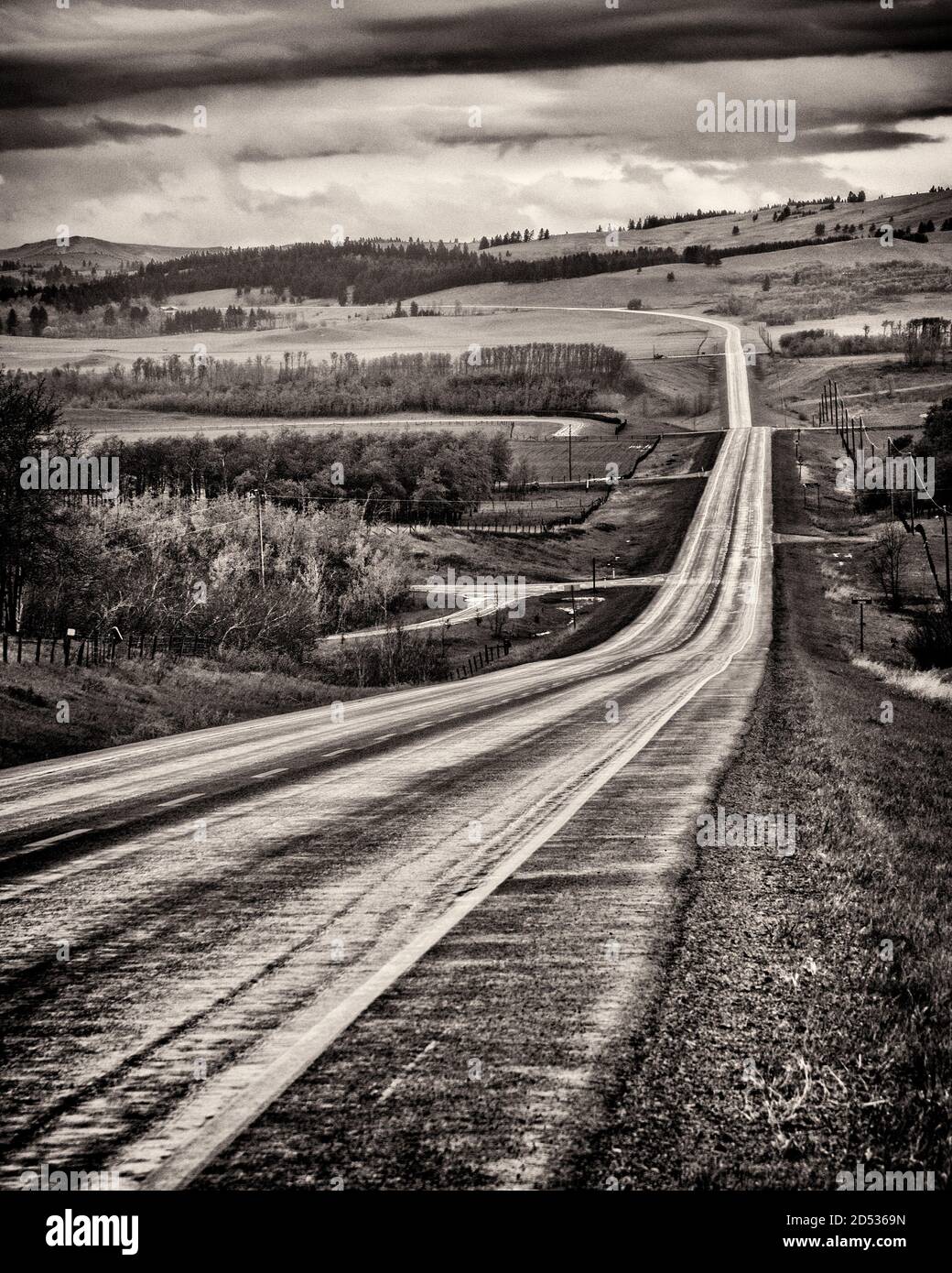 Highway, Southern Alberta, Canada Stock Photo - Alamy