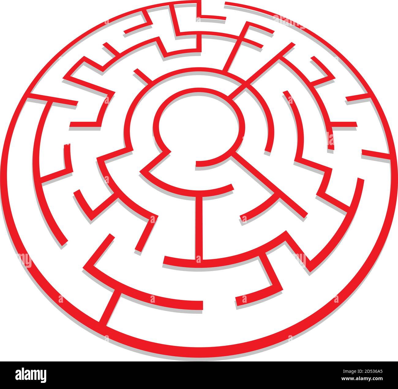 Solvable 3D maze, labyrinth, puzzle game vector illustration Stock Vector Image & Art - Alamy