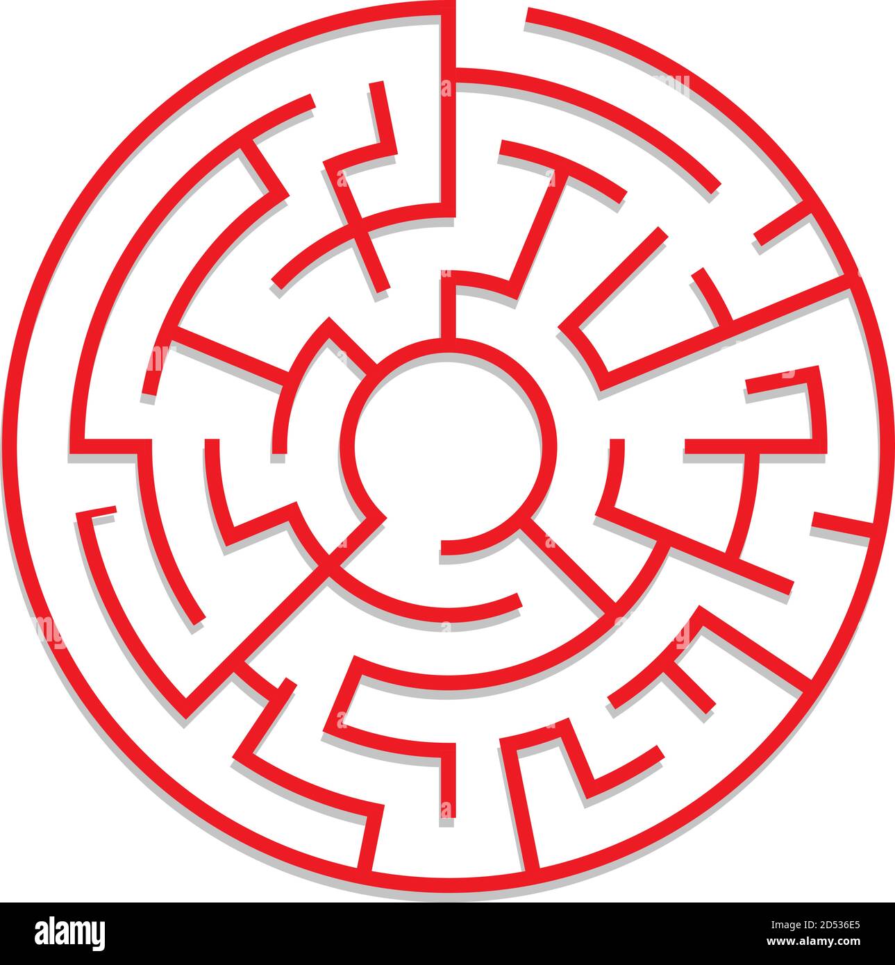 Solvable 3D maze, labyrinth, puzzle game vector illustration Stock ...