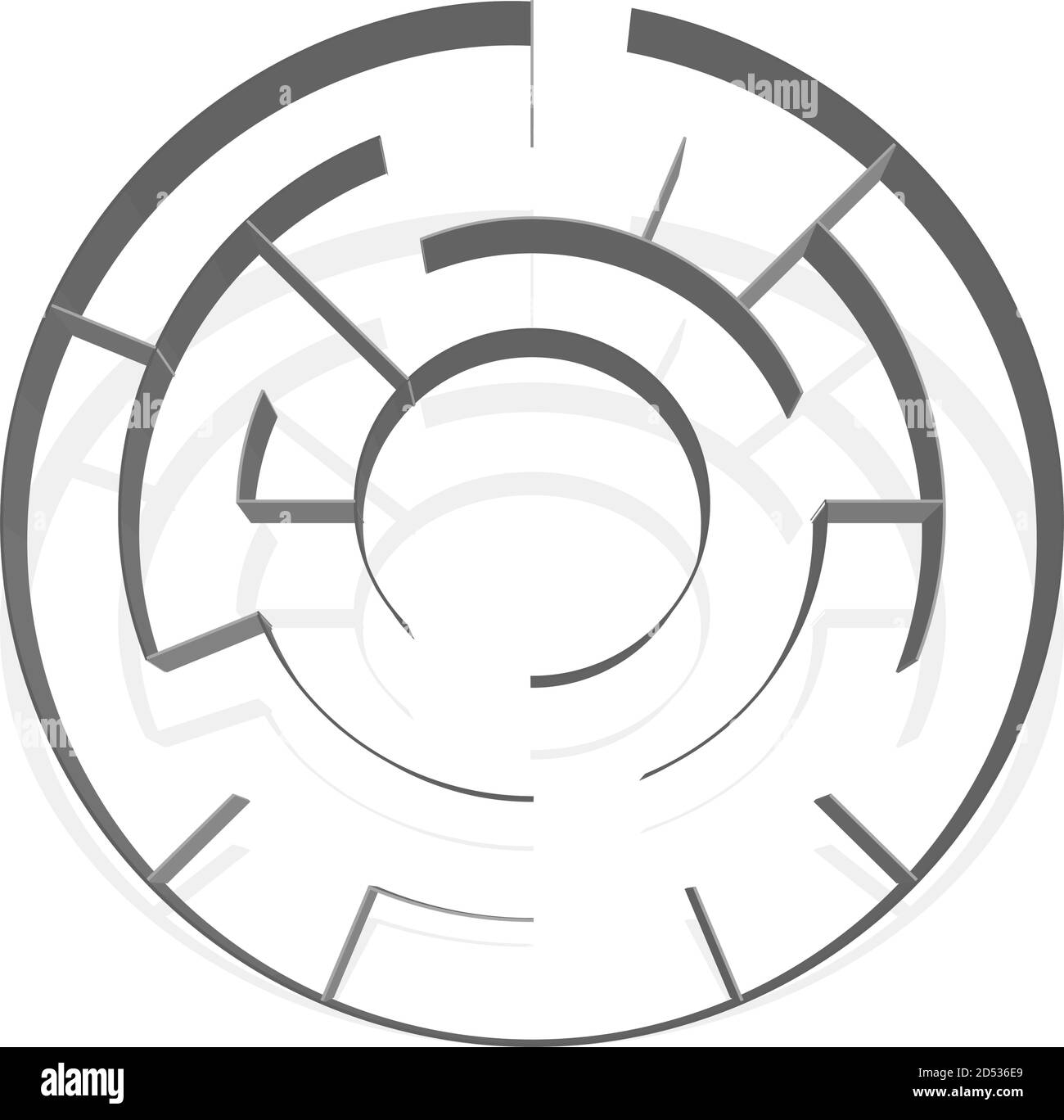 Solvable 3D Mazes, Labyrinths. Puzzle, brain teaser game Stock Vector ...