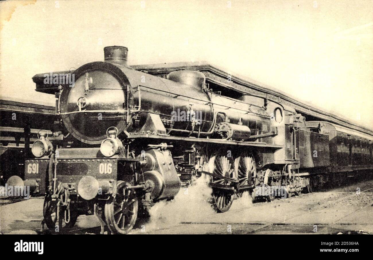 Italienische Eisenbahn, Dampflokomotive, FS, Pacific, 691 016 | usage ...