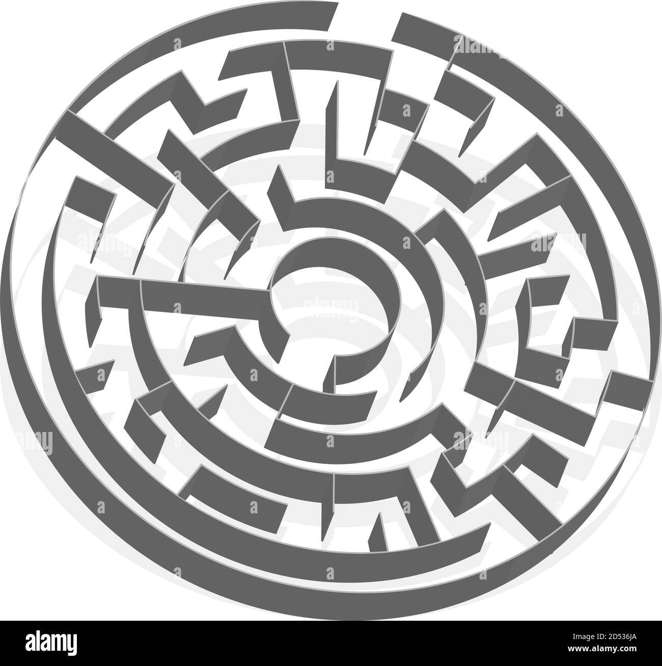 Solvable 3D Mazes, Labyrinths. Puzzle, brain teaser game Stock Vector ...